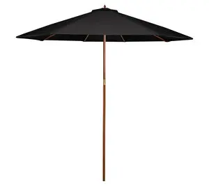 NORTHLIGHT 9ft Outdoor Patio Market Umbrella W/ Ooden Pole - One-color
