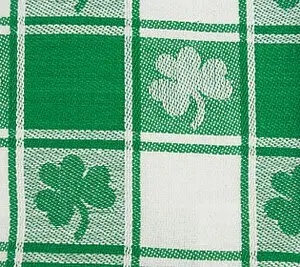 DESIGN IMPORTS 52' X 52' Shamrock Woven Check T Ablecloth