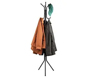 MIND READER 11 Hook Metal Standing Coat Rack