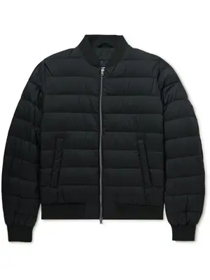 Herno L'aviatore Quilted Shell Down Bomber Jacket