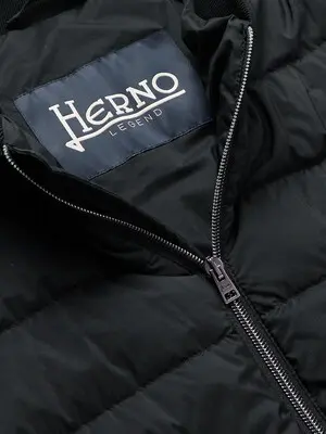 Herno L'aviatore Quilted Shell Down Bomber Jacket