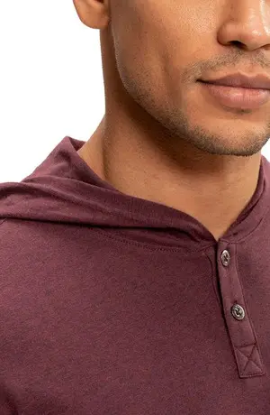 THREADS 4 THOUGHT Long Sleeve Henley Hoodie