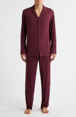 Nordstrom Moonlight Eco Pajamas Burgundy Royale