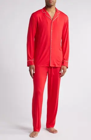 Nordstrom Moonlight Eco Pajamas Red Toreador