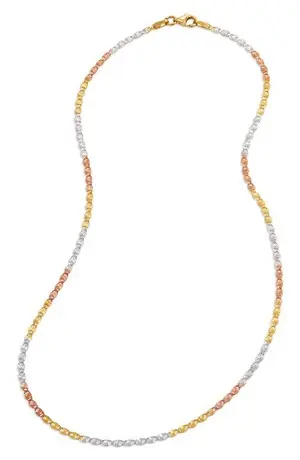 SAVVY CIE JEWELS Mixed Metallic Link Necklace