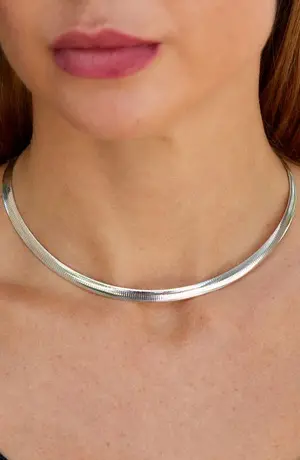 SAVVY CIE JEWELS Reversible Omega Chain Necklace