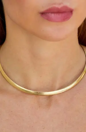 SAVVY CIE JEWELS Reversible Omega Chain Necklace
