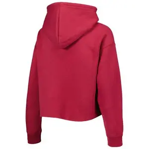 CUCE Arizona S Crystal Logo Cropped Pullover Hoodie
