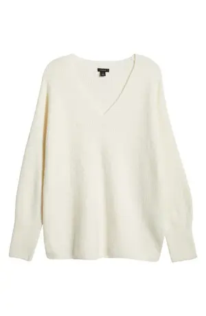 Halogen V-neck Tunic Sweater