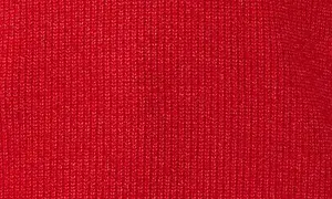 Halogen V-neck Tunic Sweater - Festive Ruby Red