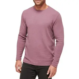Travis Mathew Cloud Waffle Crewneck Tee Flint