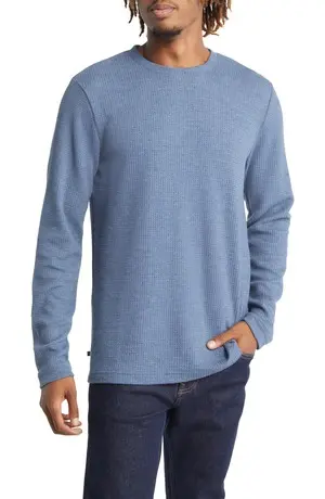Travis Mathew Cloud Waffle Crewneck Tee Vintage Indigo