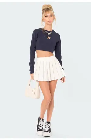 EDIKTED Alani Pleated Miniskirt