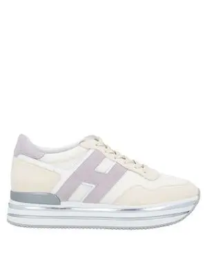 Hogan Low-Top Leather And Textile Sneakers White