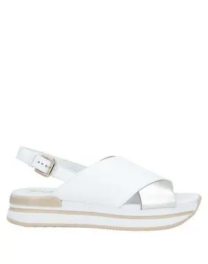 Hogan Leather Sandals - White