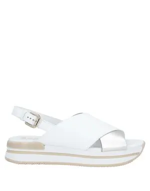 Hogan Leather Sandals - White