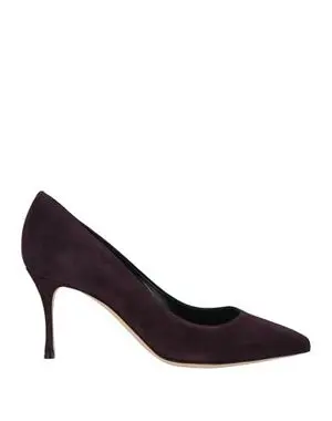 SERGIO ROSSI Pumps In Leather Purple