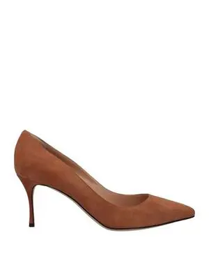 SERGIO ROSSI Pumps In Leather - Tan