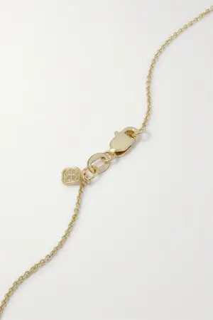 SYDNEY EVAN Small Eye 14-karat Diamond Necklace