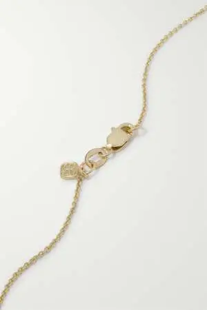 SYDNEY EVAN Small Eye 14-karat Diamond Necklace