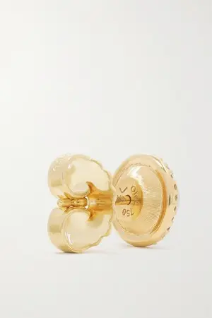 OLE LYNGGAARD COPENHAGEN Lotus Aquamarine And Diamond Earrings - Green