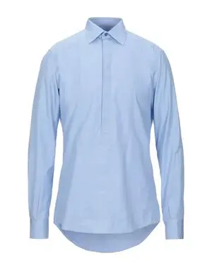 Dolce & Gabbana Man Shirt Sky Blue Size 15 Cotton Sky Blue