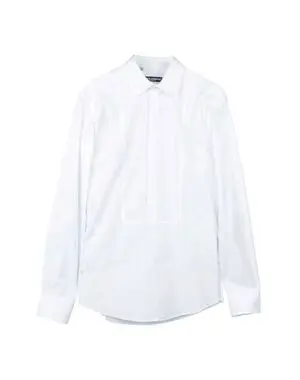 Dolce & Gabbana Man Shirt Sky Blue Size 15 Cotton White