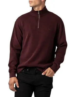 Rodd & Gunn Alton Ave Quarter-zip Sweater Claret