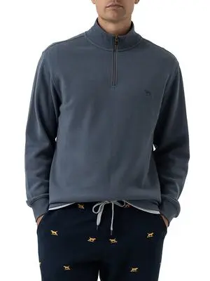 Rodd & Gunn Alton Ave Quarter-zip Sweater Heather Blue
