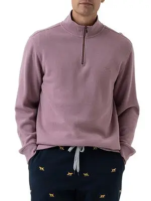Rodd & Gunn Alton Ave Quarter-zip Sweater Mauve