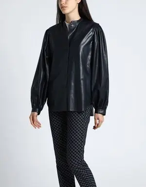 Karl Lagerfeld Faux Leather Shirt