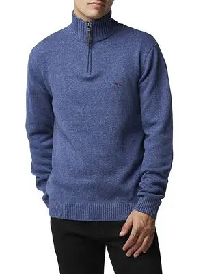 Rodd & Gunn Merrick Bay Quarter-zip Sweater Denim