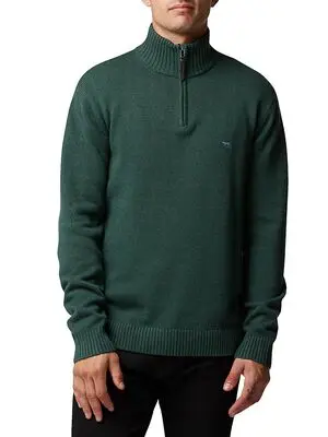 Rodd & Gunn Merrick Bay Quarter-zip Sweater Forest