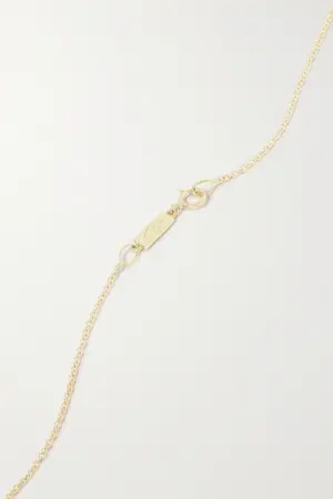 JENNIFER MEYER Medium Evil Eye Diamond And Emerald Necklace