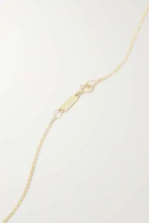 JENNIFER MEYER Medium Evil Eye Diamond And Emerald Necklace