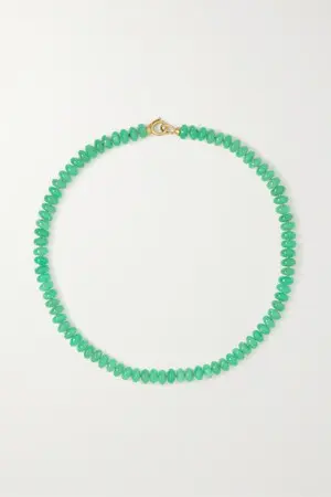 Irene Neuwirth Candy 18-karat Gold Chrysoprase Necklace - Green