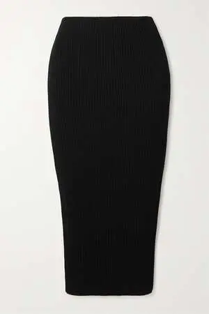 Ioannes Ribbed-knit Midi Skirt