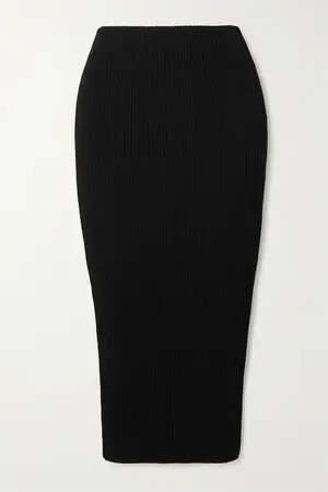 Ioannes Ribbed-knit Midi Skirt