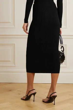 Ioannes Ribbed-knit Midi Skirt