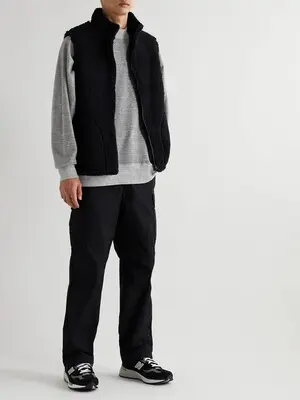 Nanamica Mock-neck Cotton-blend Jersey Sweatshirt S