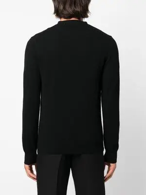 Play Comme Des Garcon Logo-patch Cardigan - Black