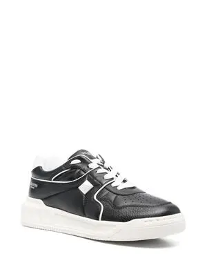 Valentino Garavani One Stud Low-top Nappa Sneakers - Black