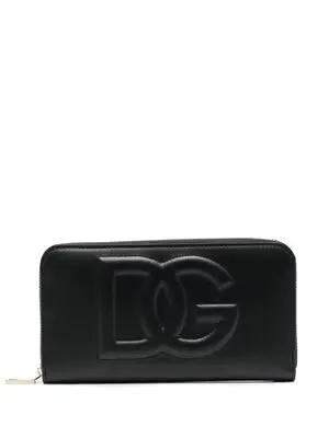 Dolce & Gabbana Embossed-logo Wallet - Black