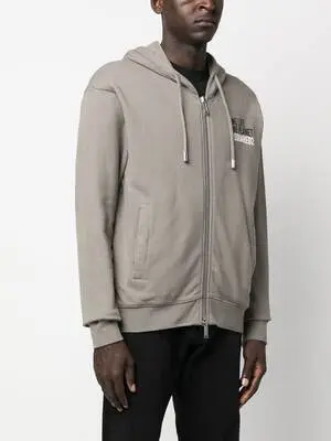 Dsquared2 Logo Print Zip-up Hoodie