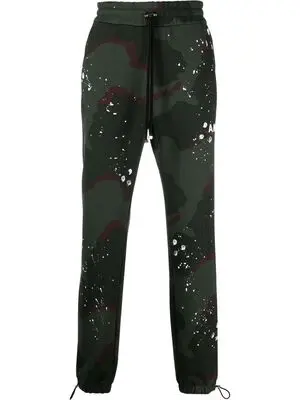 Amiri Camouflage-print Track Pants - Green
