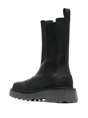 Off-White Calf Sponge Leather Chelsea Boots