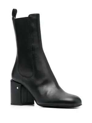 Laurence Dacade Block Heel Leather Boots - Black