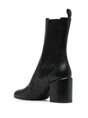 Laurence Dacade Block Heel Leather Boots - Black