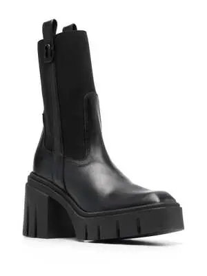 Furla Ridged 95mm Block-heel Boots