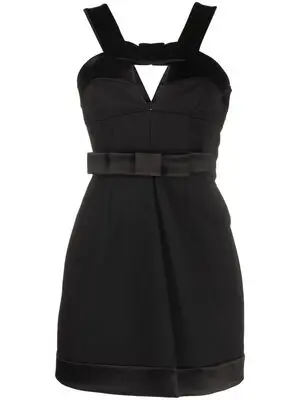 JIL SANDER Bow-detail Mini Dress